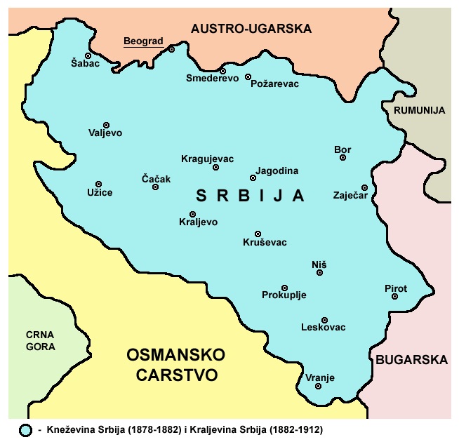 Srbija Mapa