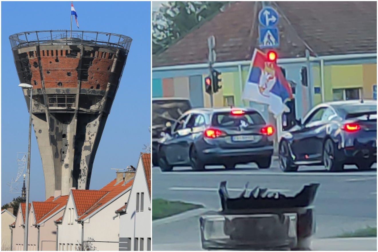 SRAMOTA U VUKOVARU, 'NEKA HRVATSKA VIDI'! U svadbenoj koloni vijorila ...